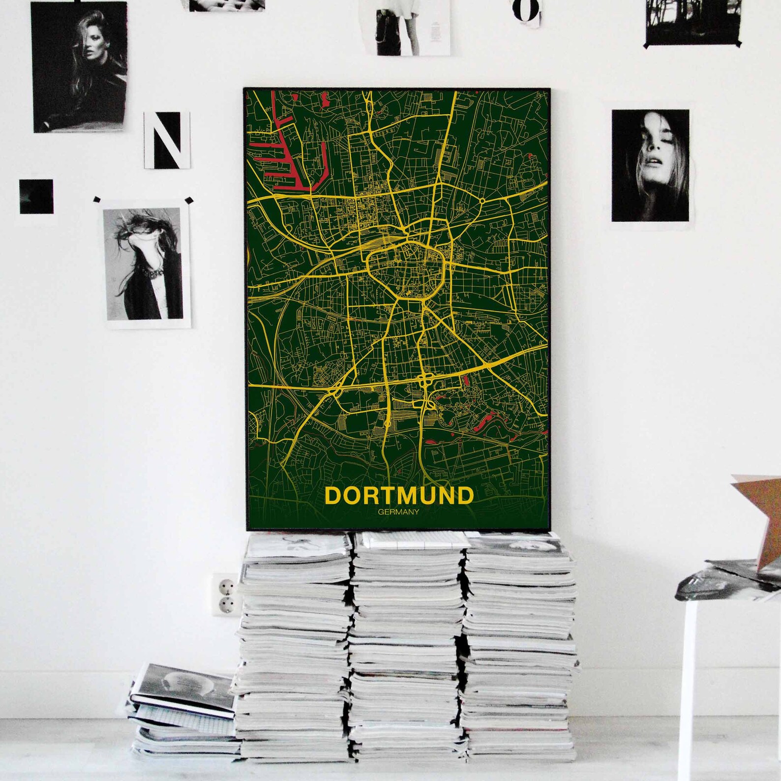 DORTMUND Germany Poster Color Hometown City Print Modern Home - Etsy