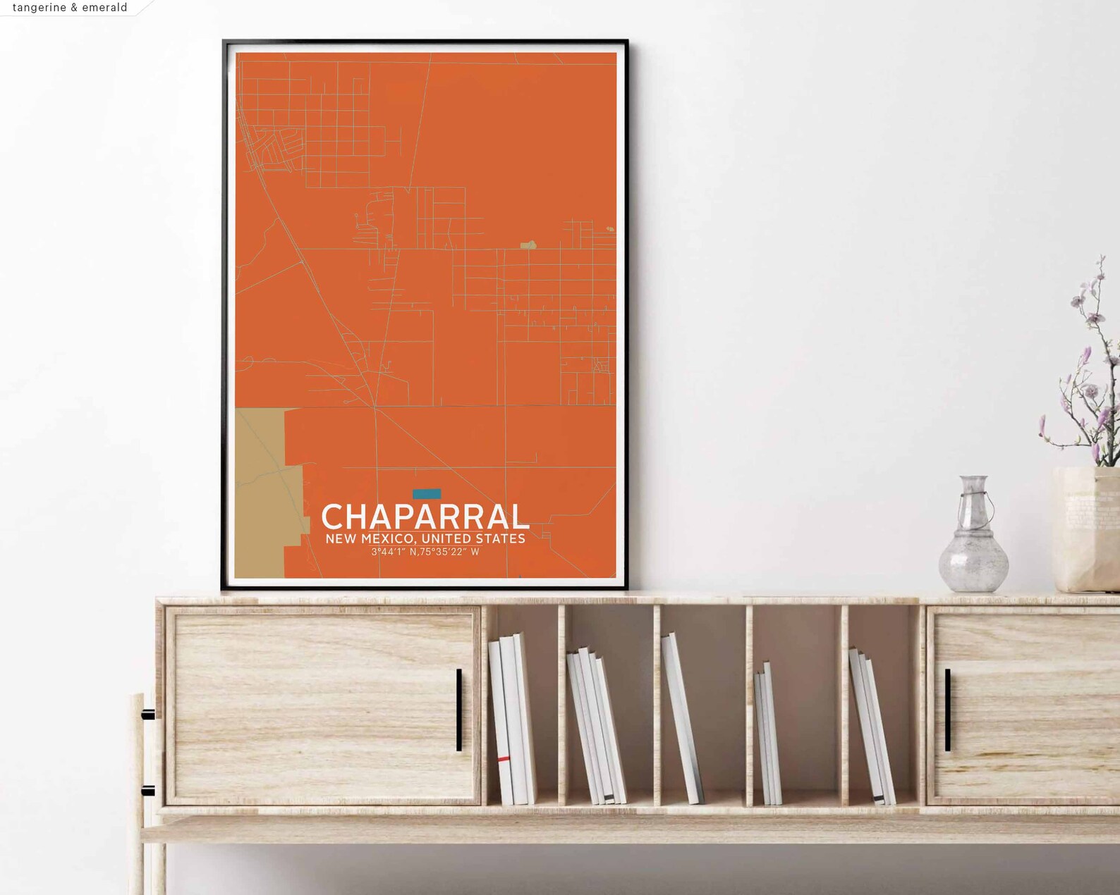 CHAPARRAL New Mexico USA Map Poster Black White Hometown City - Etsy