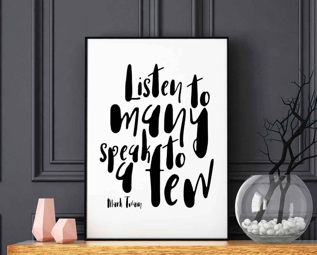 Clever as the Devil and Pretty as Hell Poster Black White Wall Decor ...