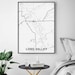 LONG VALLEY New Jersey NJ Usa Map Poster Black White Hometown - Etsy