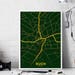 BUCH Germany Map Poster Color Hometown City Print Modern Home | Etsy
