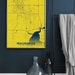 WAUNAKEE Wisconsin WI USA Map Poster Color Hometown City Print - Etsy