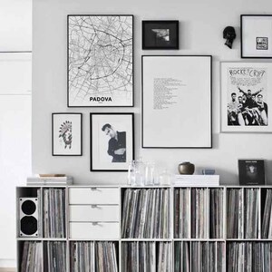 PADOVA Italy Map Poster Hometown City Print Modern Home Decor Office ...