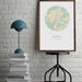 MAGLAJ Bosnia Herzegovina Map Poster Wall Decor Design Modern Minimal ...