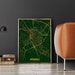 KRANJ Slovenia Map Poster Color Hometown City Print Modern Home Decor ...