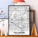 RIBE Denmark Map Poster Hometown City Print Modern Home Decor Office ...