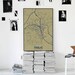 TESLIC Bosnia & Herzegovina Map Poster Color Hometown City - Etsy