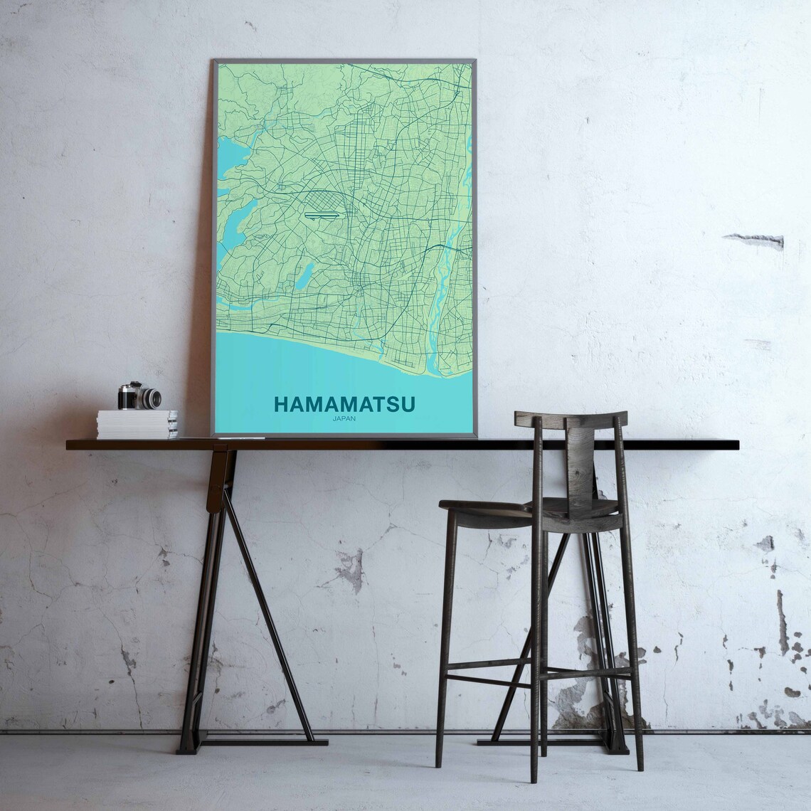 HAMAMATSU Japan Poster Color Hometown City Print Modern Home Decor ...