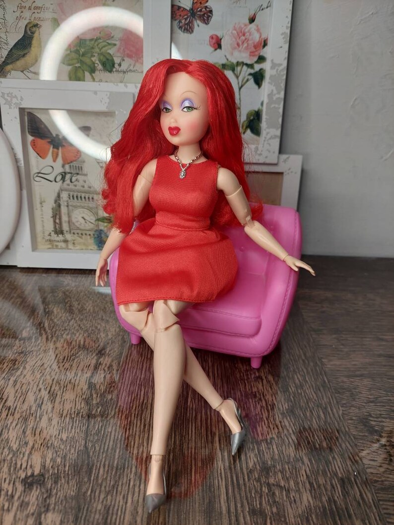 Hybrid Jessica Rabbit Barbie Doll HTF read Items Description - Etsy