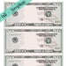 50 Dollar Bill Template - Letter Page With 4 Real Size Dollar Bills ...