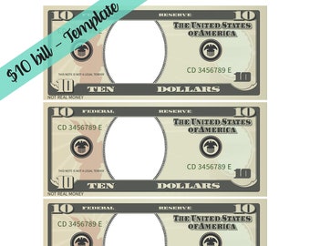100 Dollar Bill Template - Letter Page With 4 Real Size Dollar Bills ...