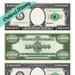 Million Dollar Bill Template - Letter Page With 4 Real Size Dollar ...