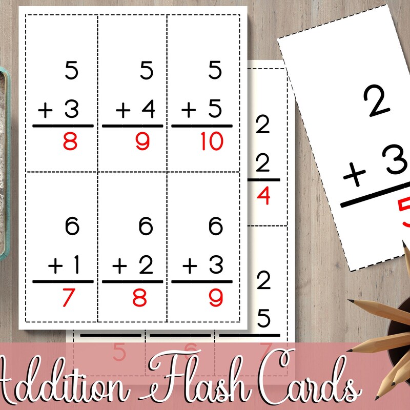 Addition Cards - Etsy