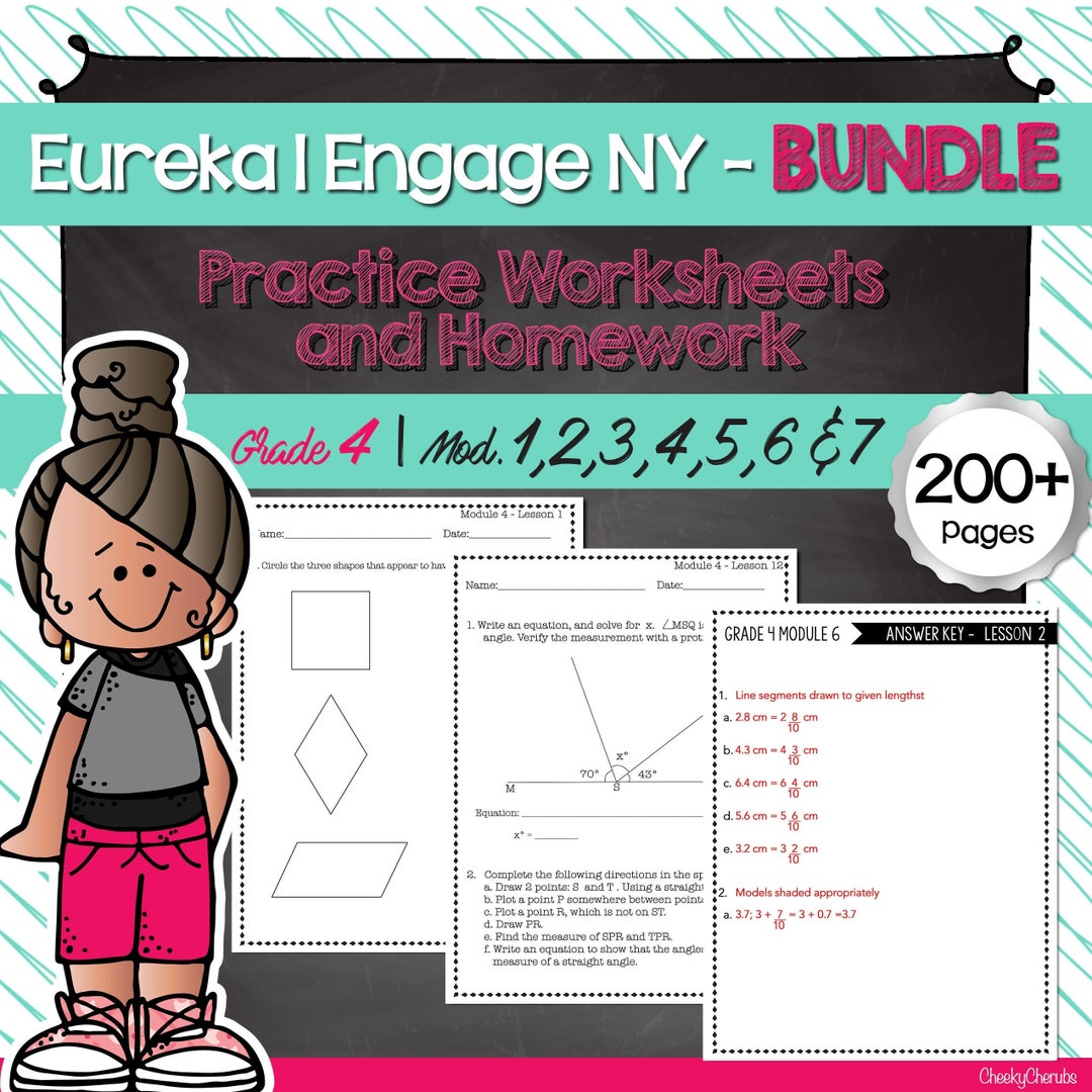 Eureka Math | Engage NY - Extra Worksheets for 4th Grade BUNDLE (all ...
