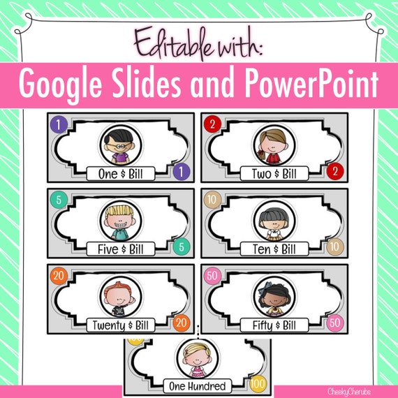 Editable Play Money Template EDITABLE Fake Money | Classroom Money