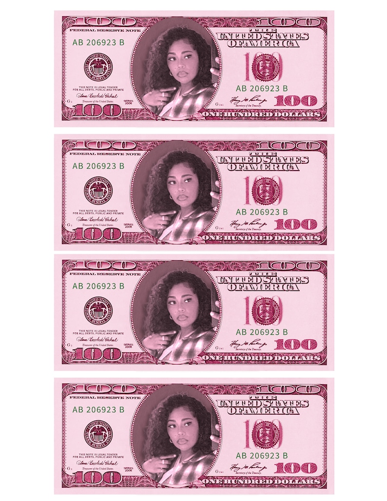 Personalized 100 Dollar Bill PINK Teacher Money Classroom - Etsy