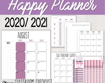 EDITABLE Teacher Planner 2020-2021 floral MS Powerpoint | Etsy