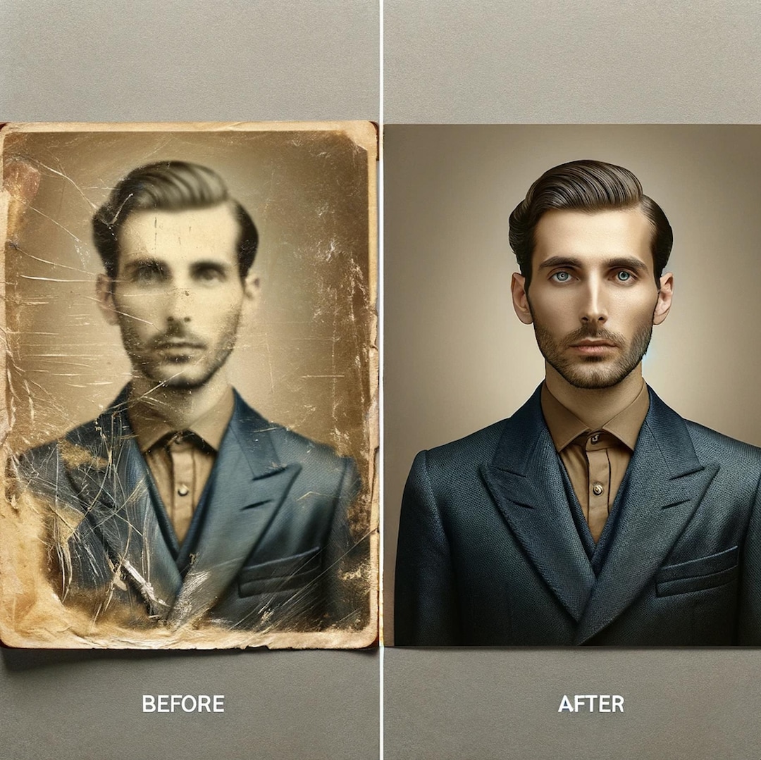 Custom Photo Restoration: Sharpen & Enhance Old Photos (digital) - Etsy