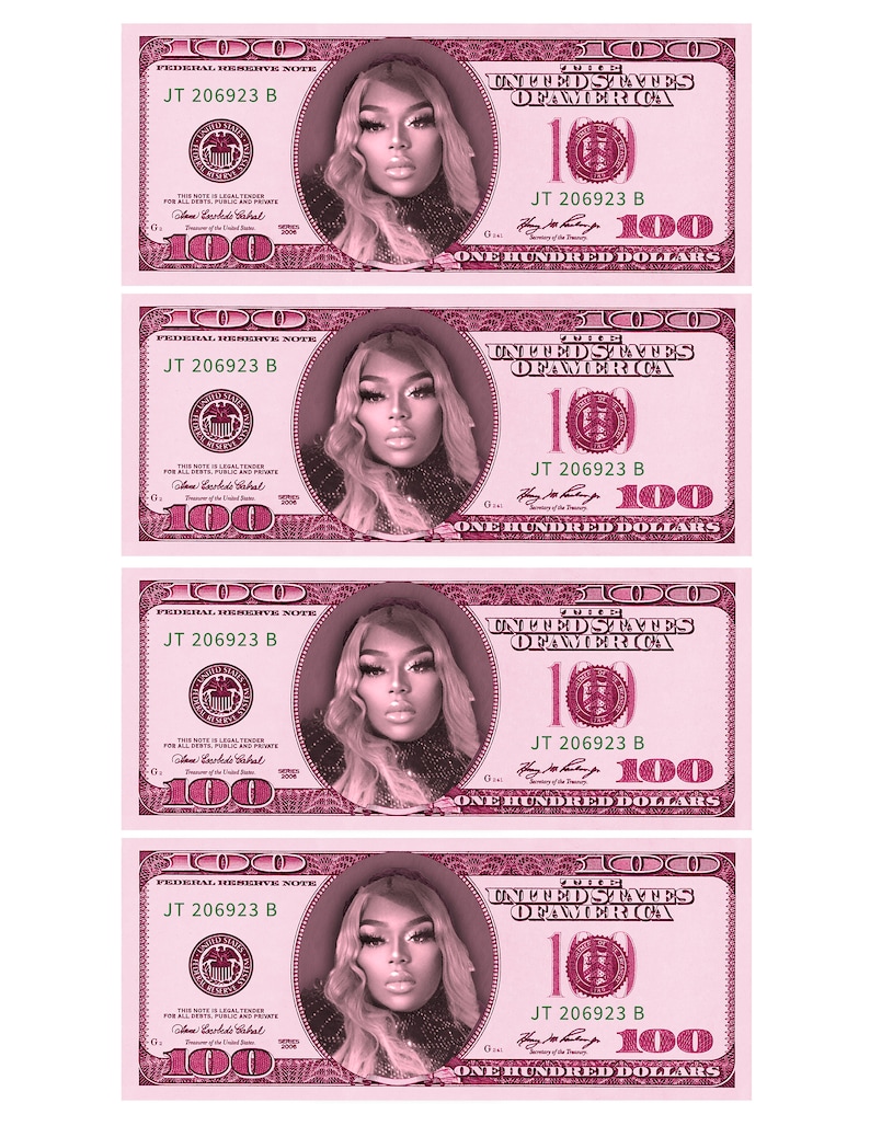 Personalized 100 Dollar Bill PINK - Teacher Money | Classroom Money ...