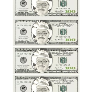 Personalized 5 Dollar Bill Custom Money With Your Face Letter Page With ...