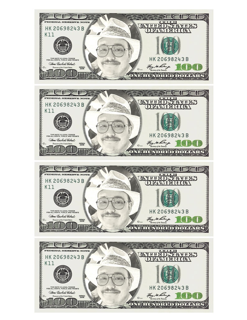 Personalized 100 Dollar Bill Teacher Money Classroom Money - Etsy