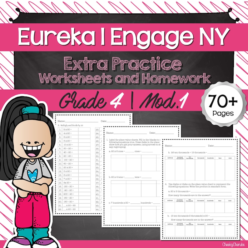 Eureka Math Engage NY Extra Worksheets for 4th Grade - Etsy