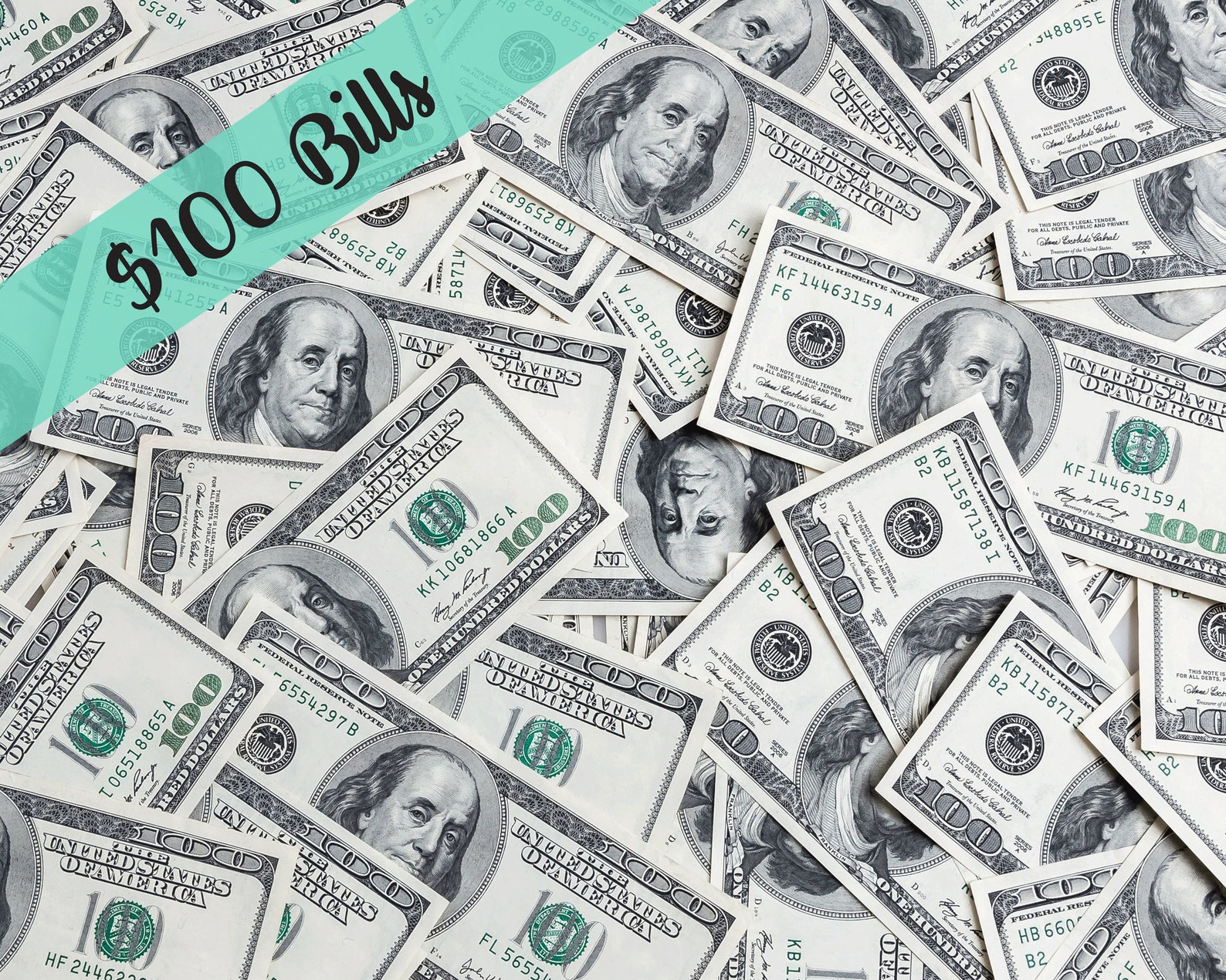 Printable 100 Dollar Bill Pile: Pretend Play Money (PDF) - Etsy