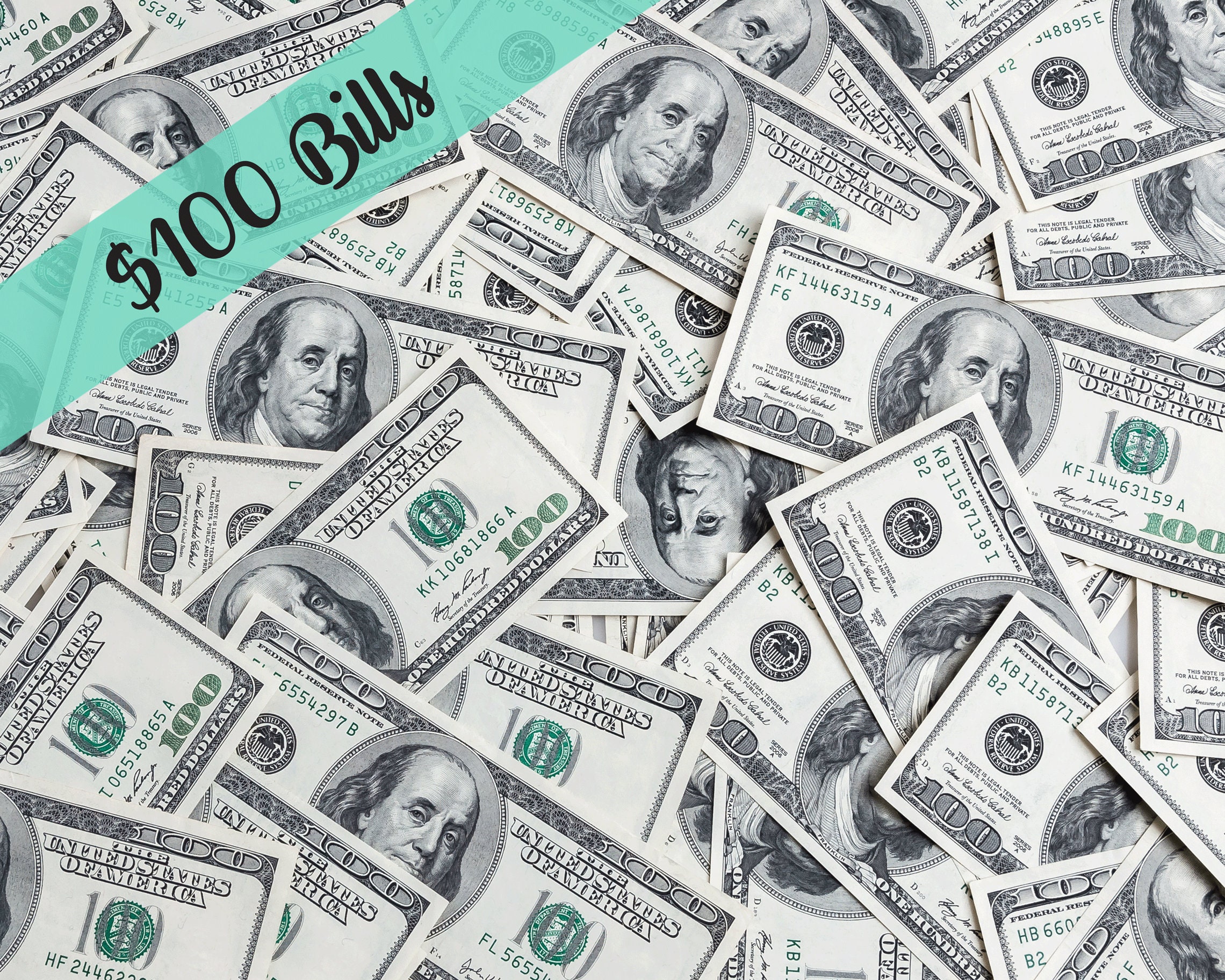100 Dollar Bill Pile - Printable Hundred Dollar Bill Pile | Full Page ...