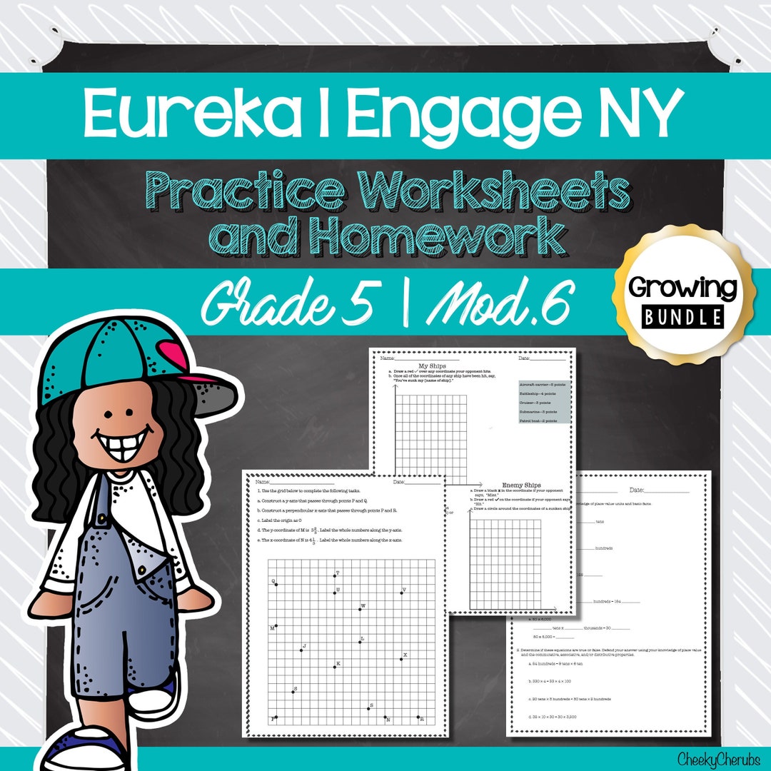 Eureka Math | Engage NY - Extra Worksheets for 5th Grade (module 6) - Etsy