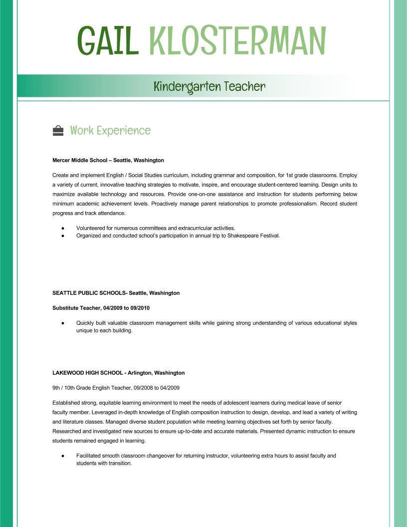Professional Teacher Resume Template | CV Template | Powerpoint ...