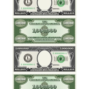 Personalized Million Dollar Bill - Teacher Money | Classroom Money With ...