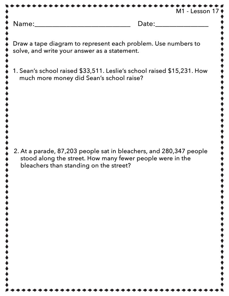 Eureka Math | Engage NY - Extra Worksheets for 4th Grade BUNDLE (all ...