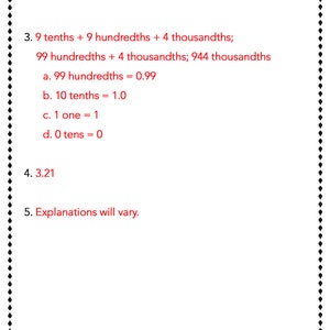Eureka Math | Engage NY - Extra Worksheets for 5th Grade (module 1) - Etsy