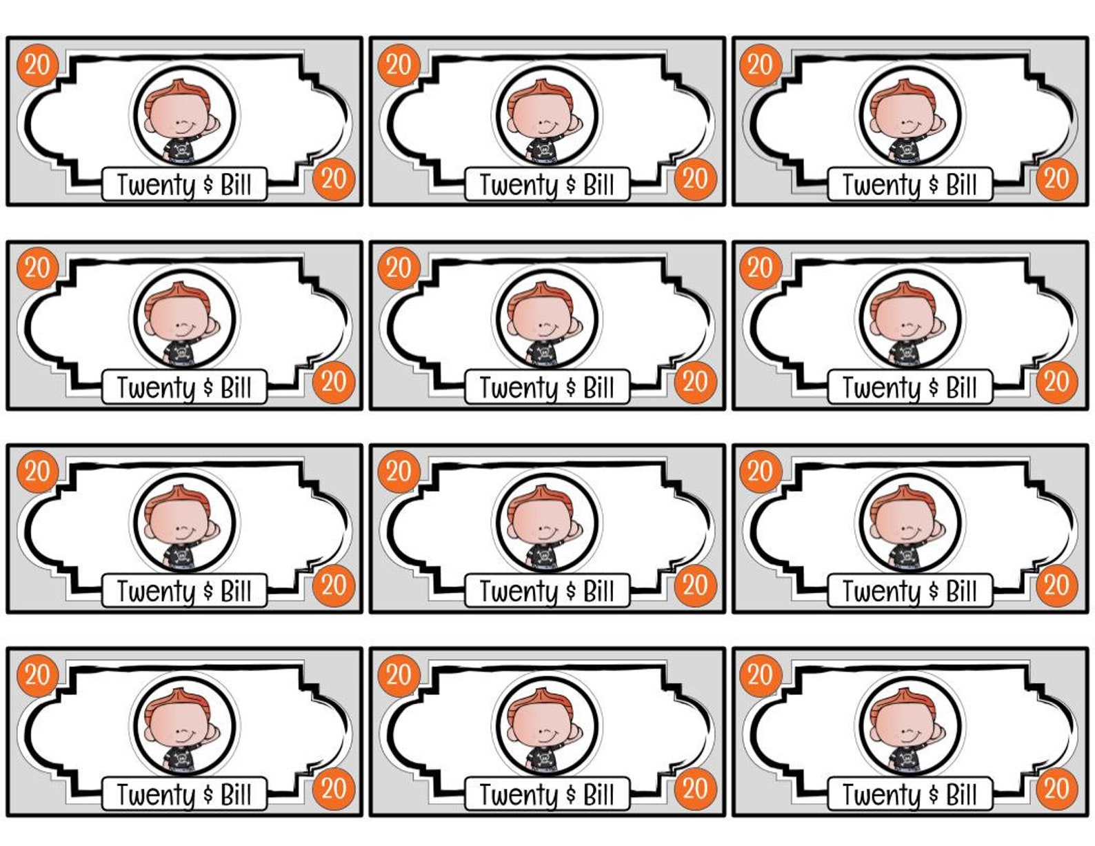 Classroom Money Template | Fake Money - EDITABLE - Etsy