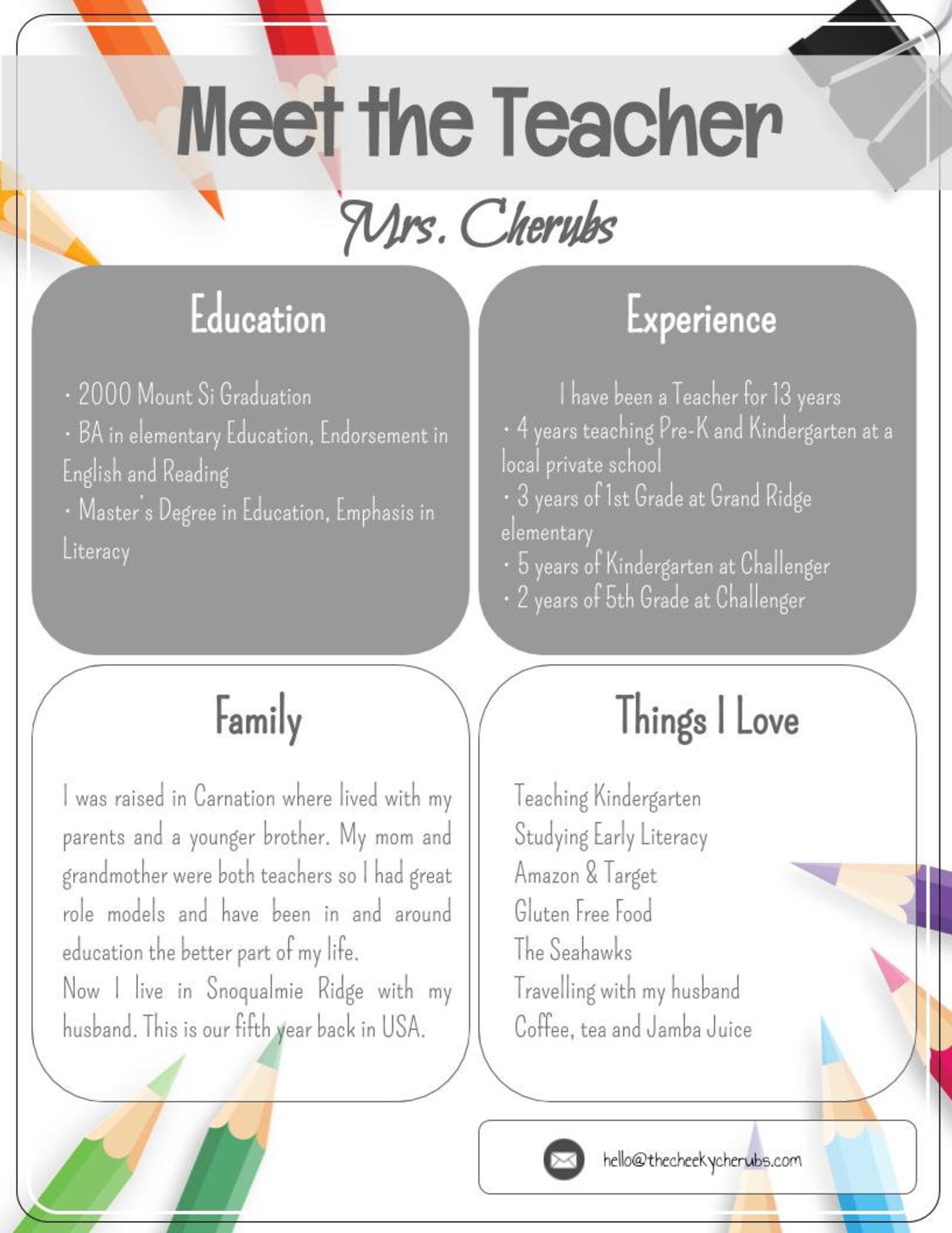 Meet the Teacher | Parents Night | Conference Night - EDITABLE ...