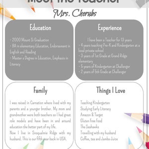 Meet the Teacher | Parents Night | Conference Night - EDITABLE ...