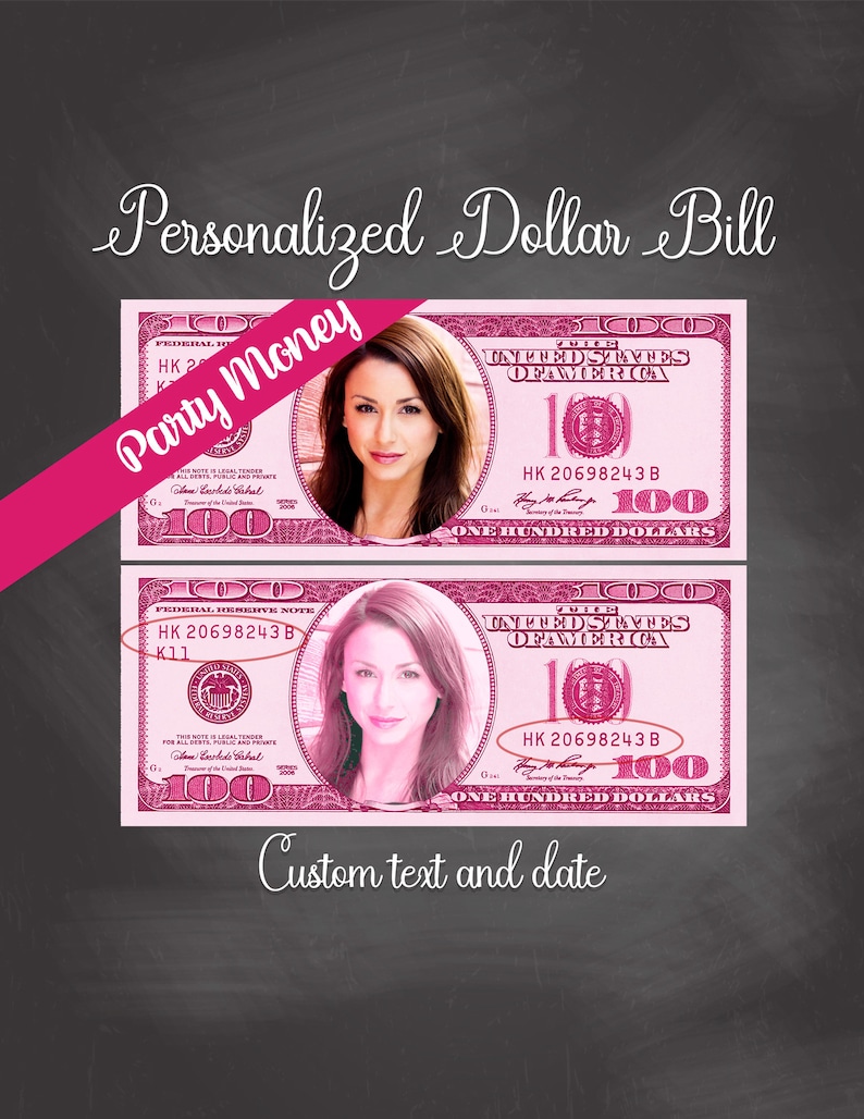 Personalized 100 Dollar Bill PINK - Teacher Money | Classroom Money ...
