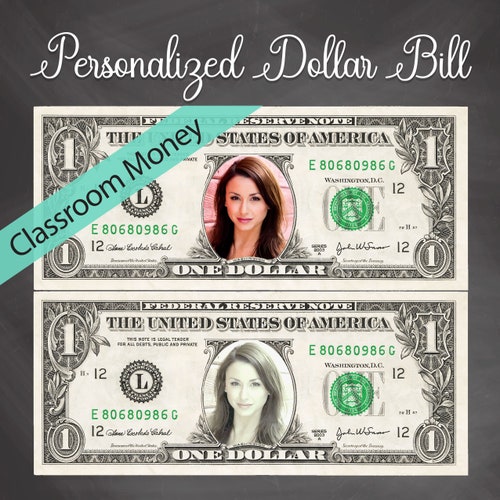 Personalized 100 Dollar Bill Teacher Money Classroom Money - Etsy