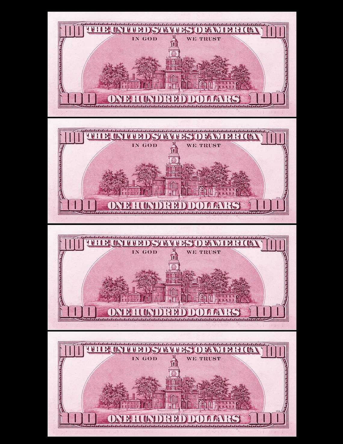 Personalized 100 Dollar Bill PINK Teacher Money Classroom - Etsy