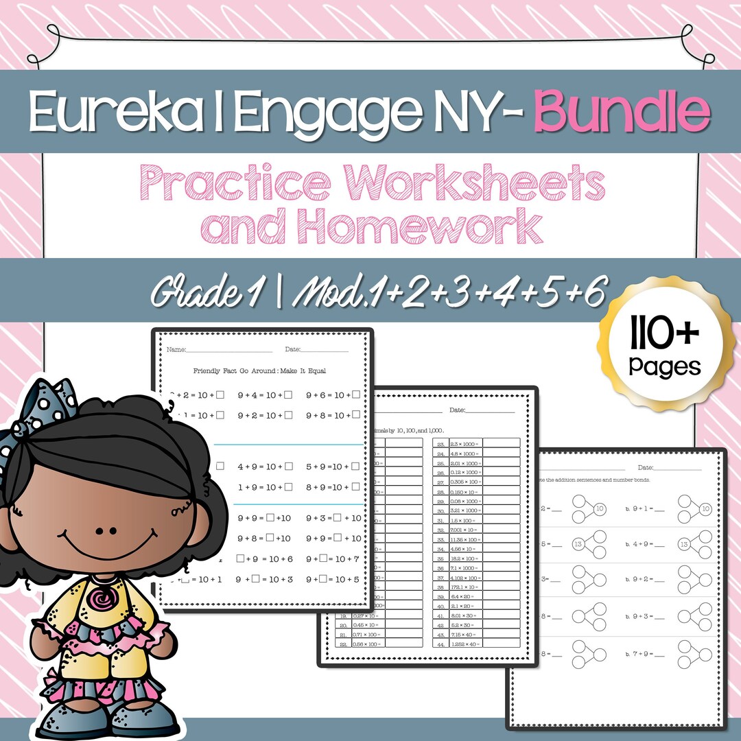 Eureka Math | Engage NY - Extra Worksheets for 1st Grade BUNDLE (all ...