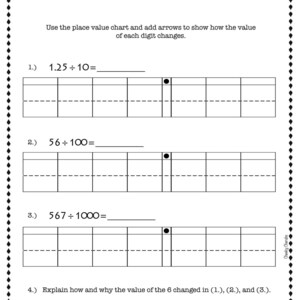Eureka Math | Engage NY - Extra Worksheets for 5th Grade (module 3) - Etsy