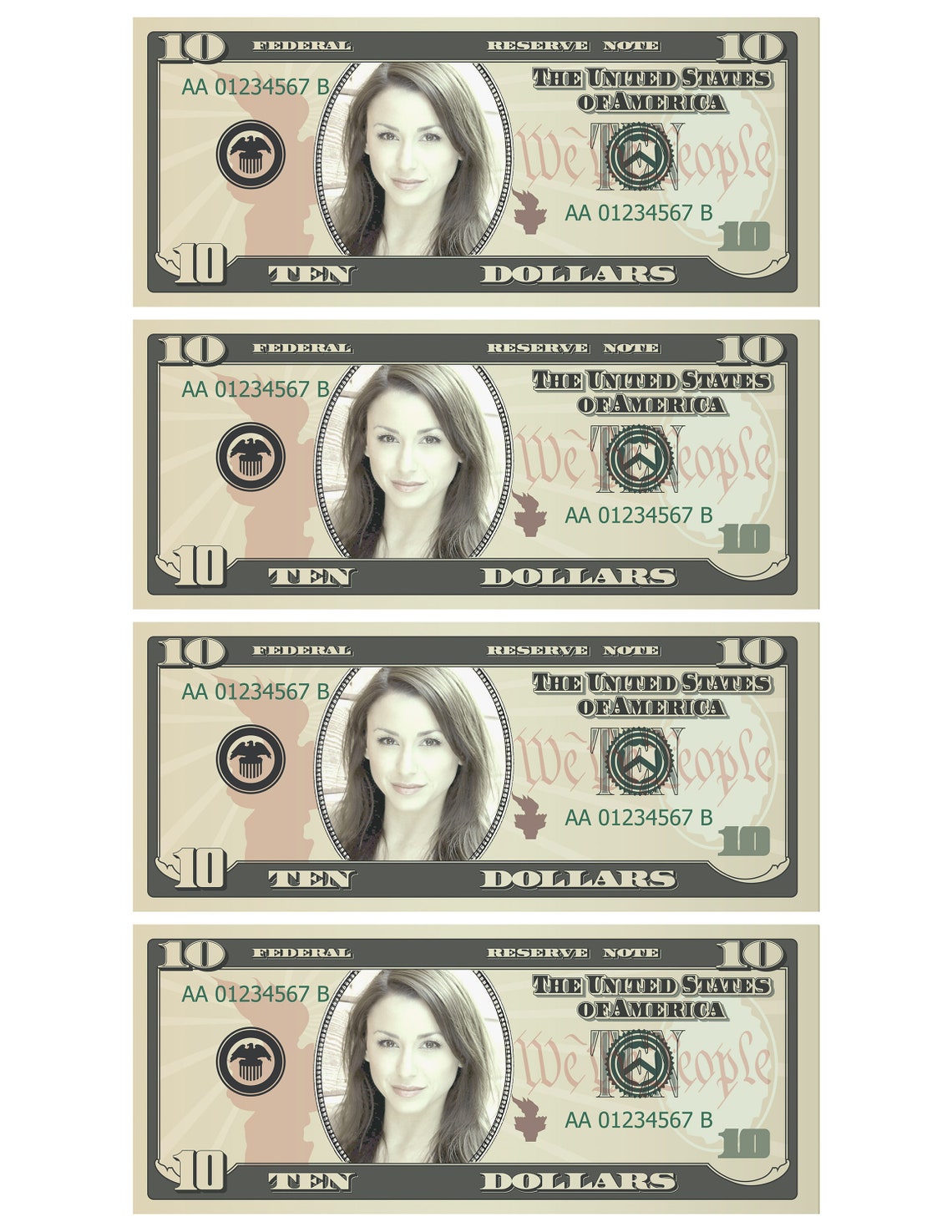 Personalized 5 Dollar Bill Custom Money With Your Face - Etsy