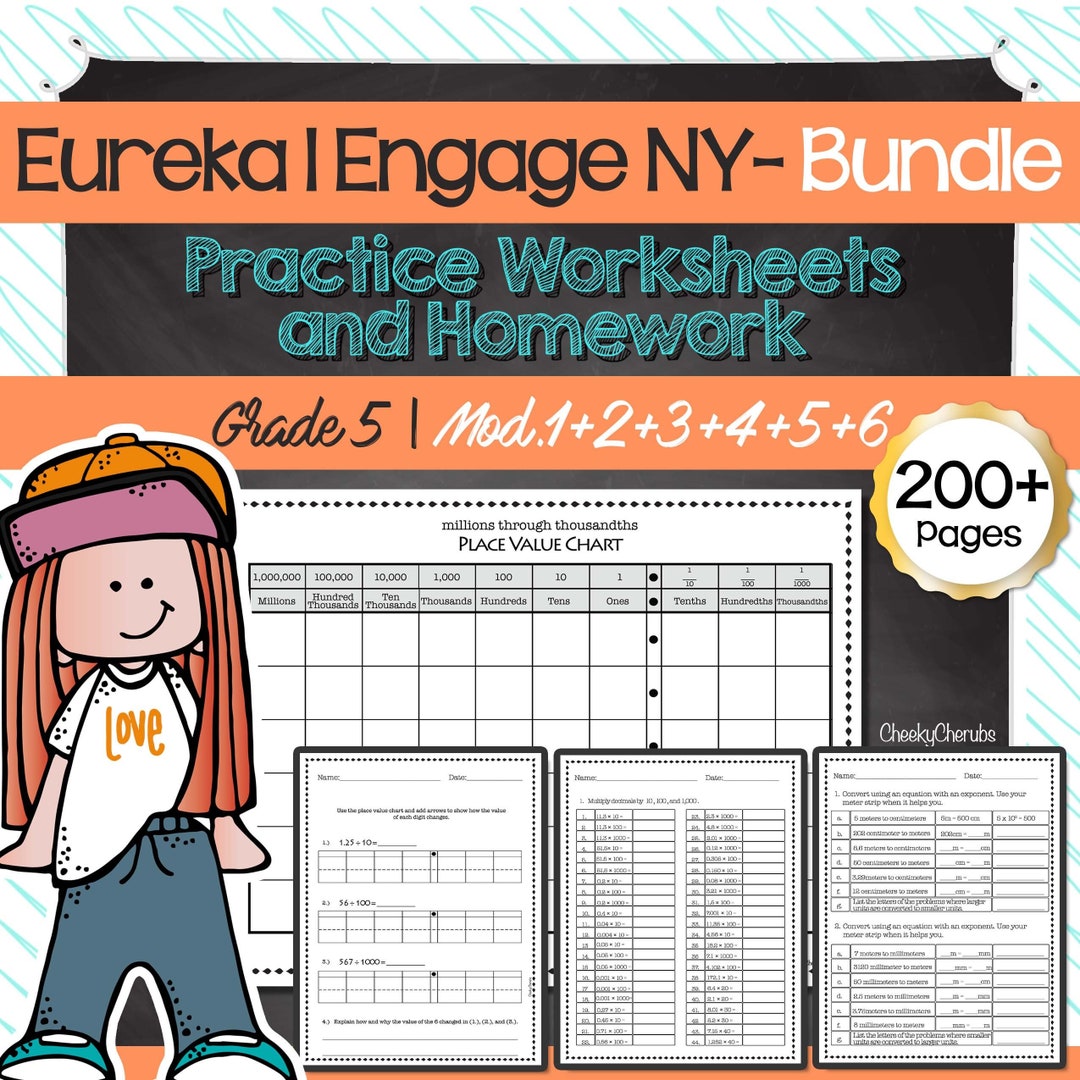 Eureka Math Engage NY Extra Worksheets for 5th Grade - Etsy