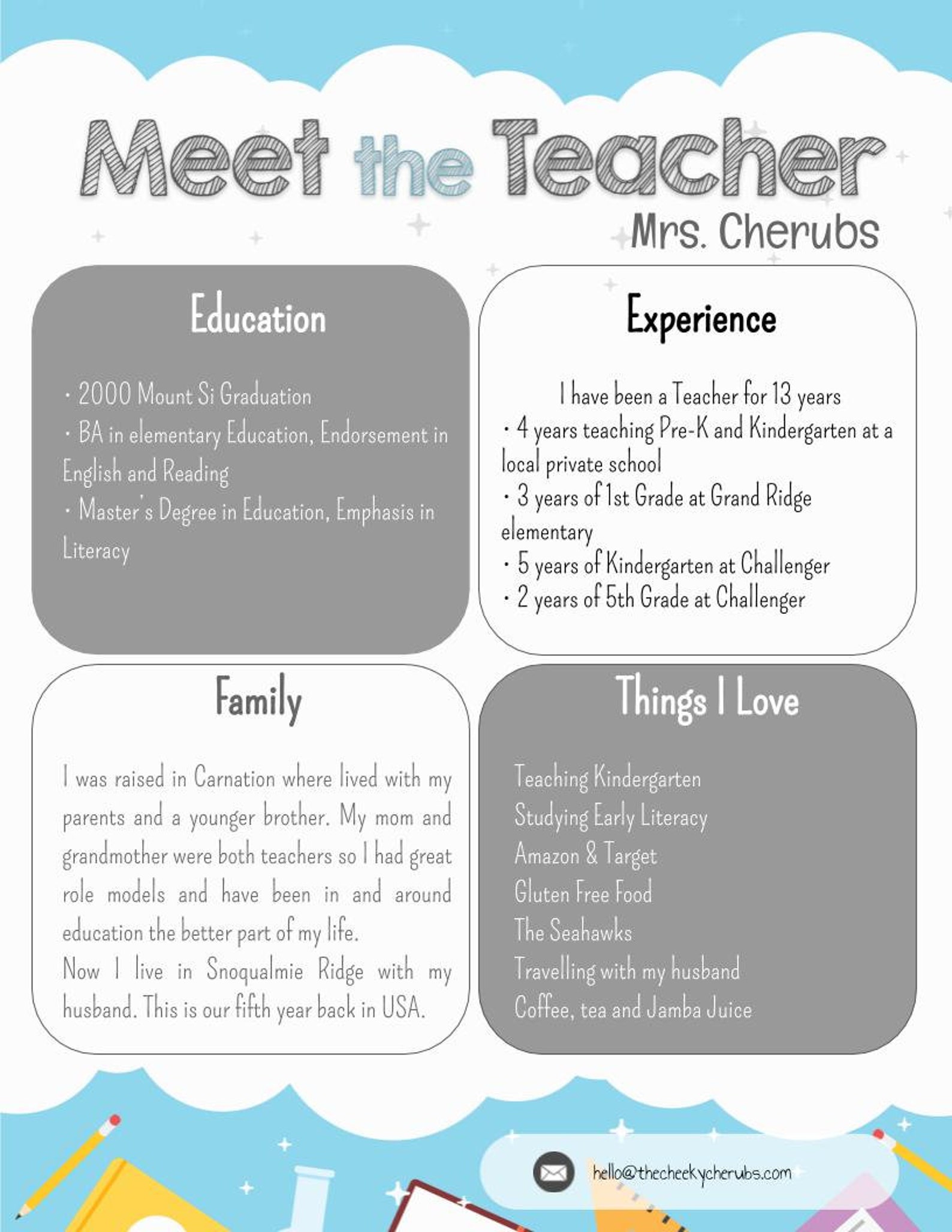 Meet the Teacher | Parents Night | Conference Night - EDITABLE ...