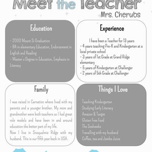 Meet the Teacher | Parents Night | Conference Night - EDITABLE ...