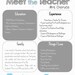 Meet the Teacher | Parents Night | Conference Night - EDITABLE ...