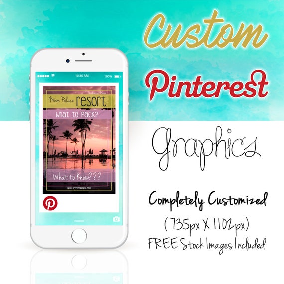 Custom Pinterest Graphics Personalized Instagram Graphics | Etsy