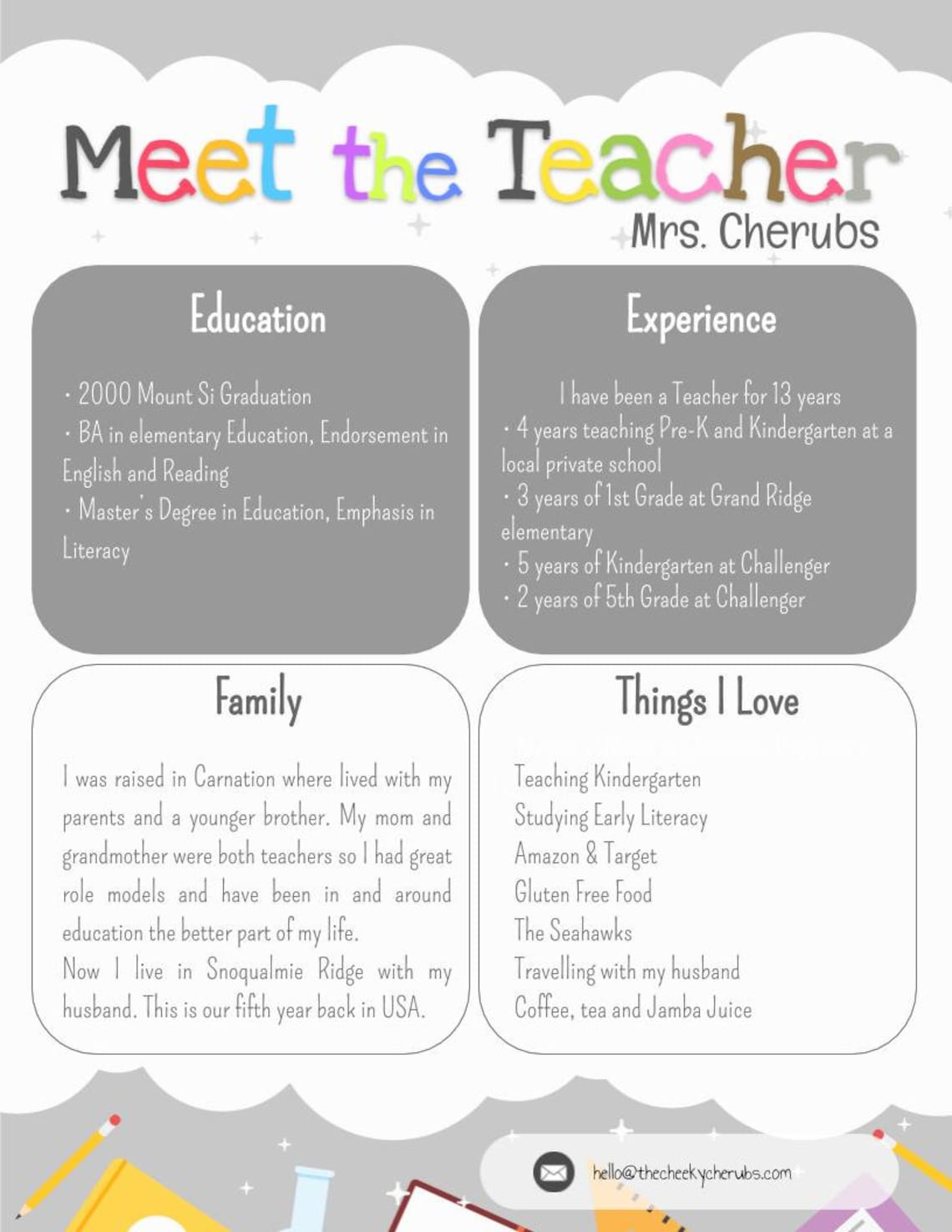 Meet the Teacher | Parents Night | Conference Night - EDITABLE ...