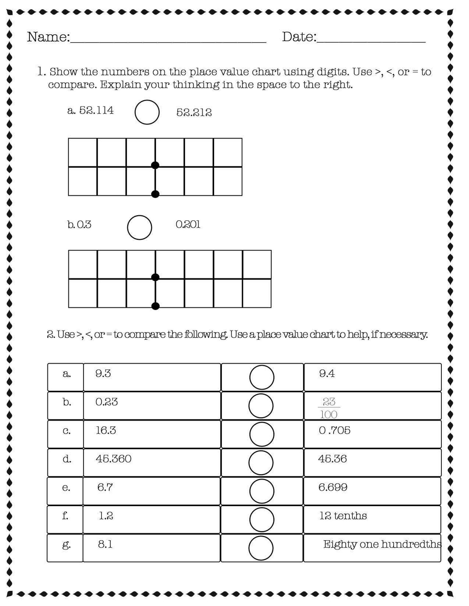 Eureka Math Engage NY Extra Worksheets for 5th Grade - Etsy
