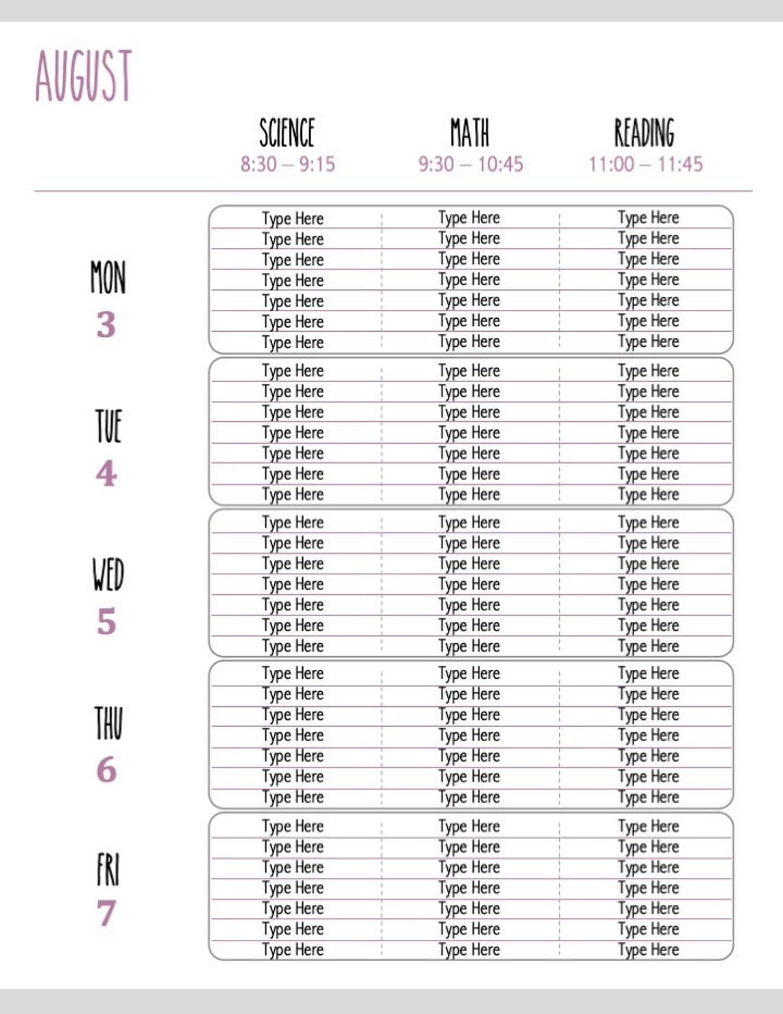 EDITABLE Teacher Planner Templates for Happy Planner | Etsy